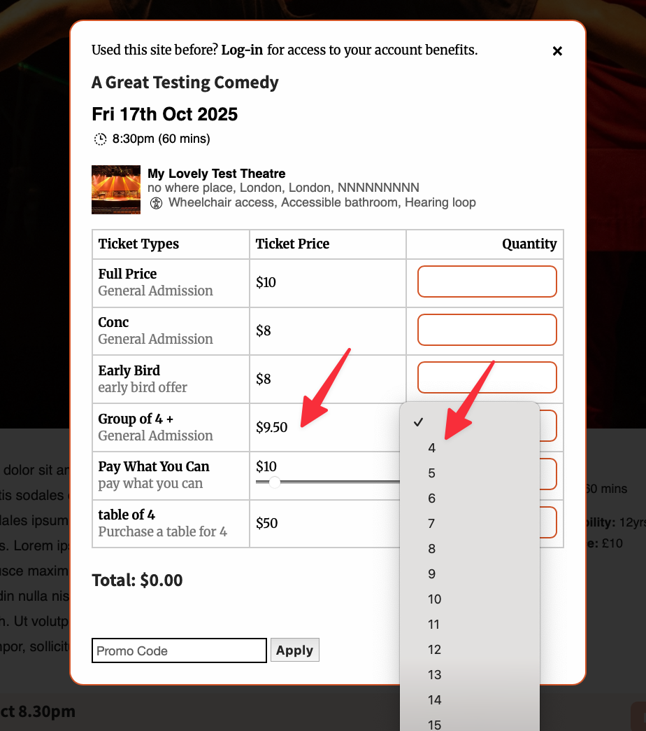 Special Tickets - Group Ticket Types – Eventotron Knowledge Base